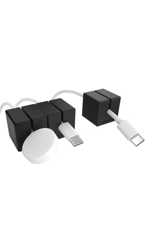 FUNCTION101 Cable Blocksmagnetic Cable Organizers - Black