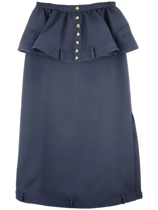 Rokh Peplum Midi Skirt