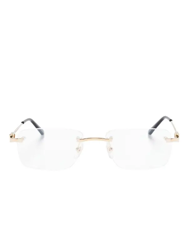 CARTIER Rectangle-frame Glasses - Gold