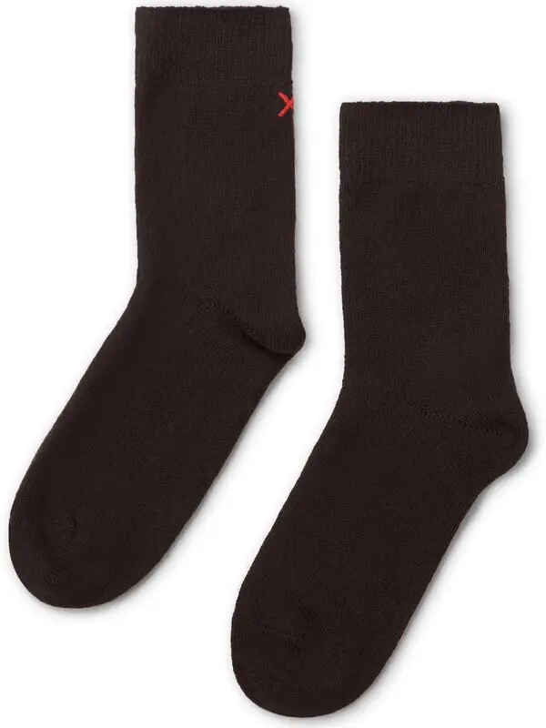Chinti & Parker Decorative Stitching Socks - Black