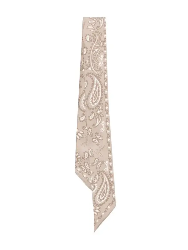 Golden Goose Bandana-print Scarf - Grey