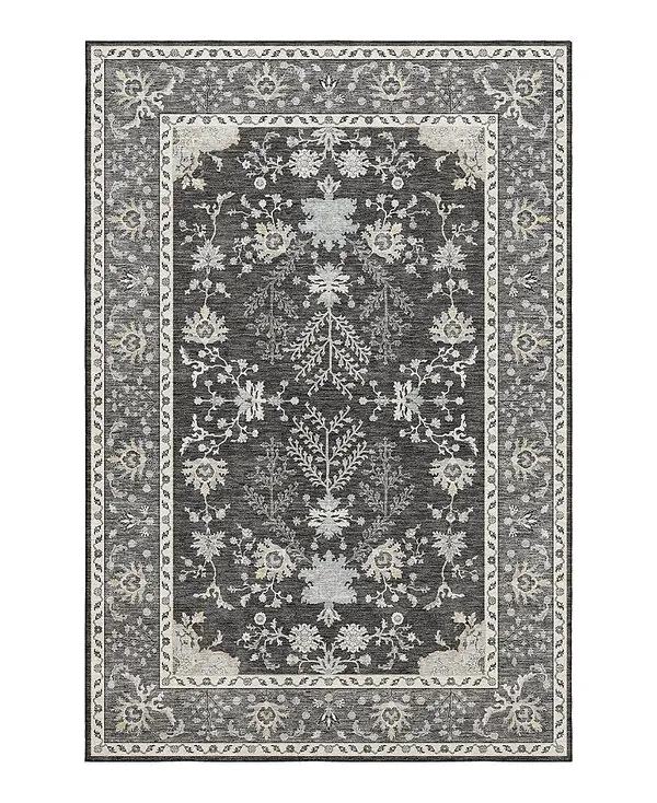 DALYN RUG COMPANY Dalyn Luxury Washable Hatay Hy9 Area Rug, 9' X 12 - Charcoal