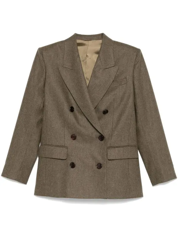Isabel Marant Natalia Virgin Wool Blazer - Brown