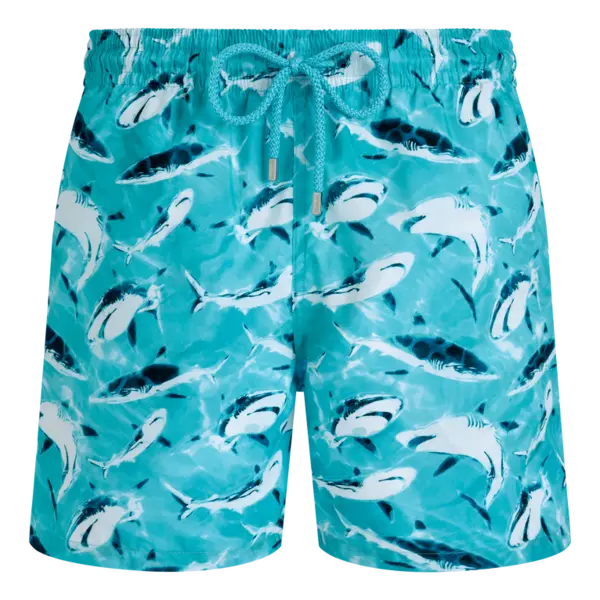Vilebrequin Ultralight And Packable Swim Trunks Requins Swimsuit Mahina
