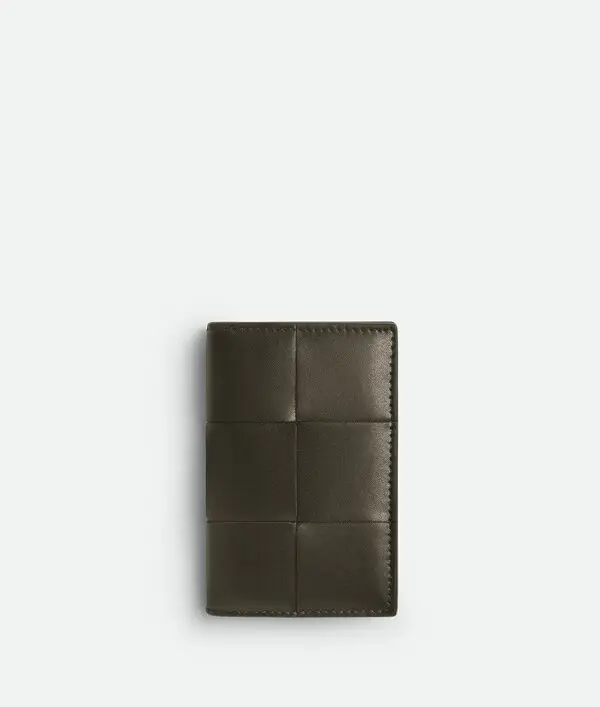 Bottega Veneta Cassette Flap Card Case - Kaki/light Butterscotch