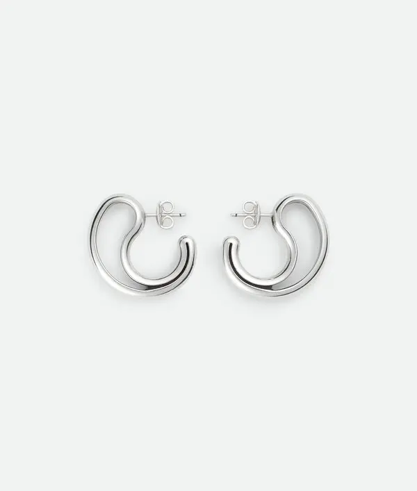 Bottega Veneta Frills Earrings - Silver