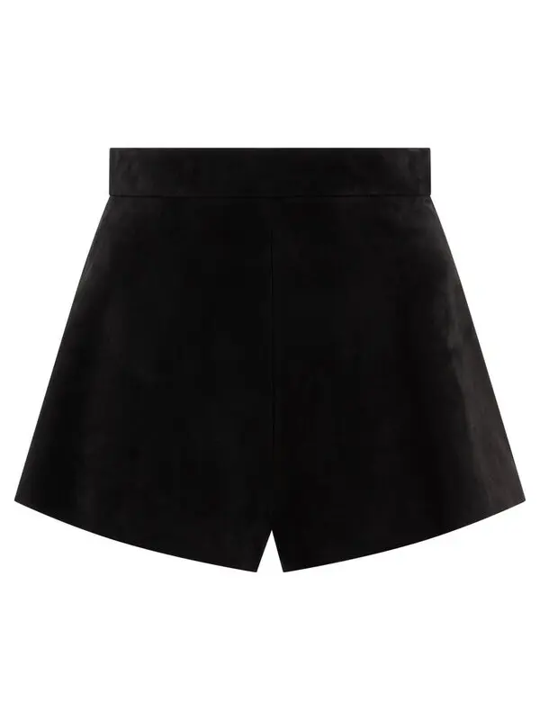 Max Mara Suede High-waist Shorts