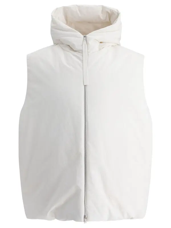 JIL SANDER 01' Padded Vest - White