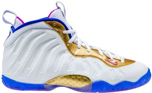 Nike Air Foamposite One Sneakers - White/fuchsia Blast/racer Blue
