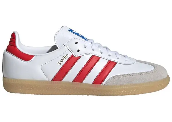 Adidas Samba Og Sneakers - Cloud White/collegiate Red/gum
