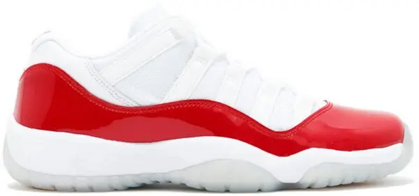 JORDAN 11 Retro Low Sneakers - White/varsity Red/black