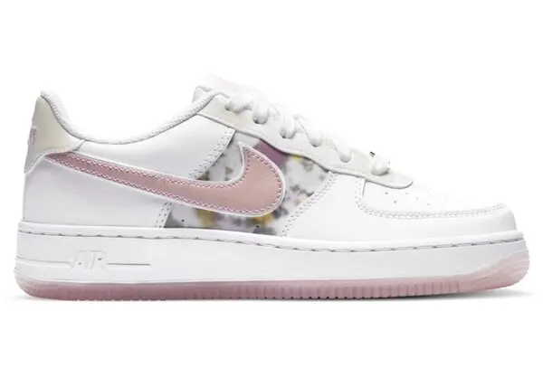 Nike Air Force 1 Lv8 Floral - White/metallic Silver/light Arctic Pink