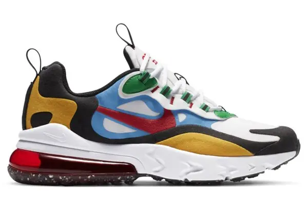 Nike Air Max 270 React Sneakers - White/university Gold
