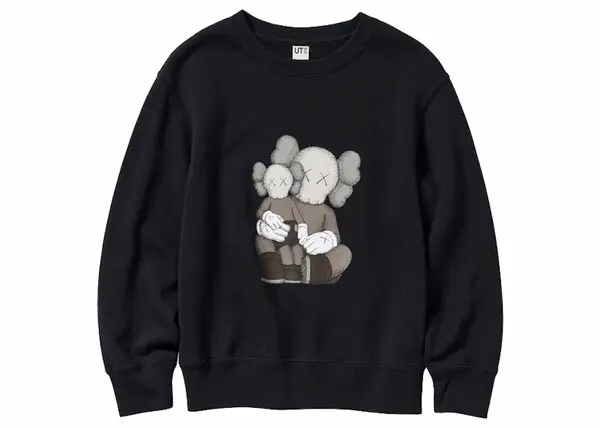 KAWS X Uniqlo Youth Longsleeve Sweatshirt - Black