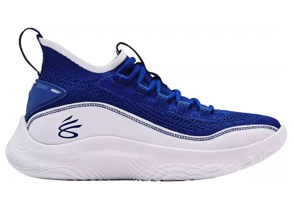 Under Armour Curry Flow 8 Sneakers - Royal Blue/white