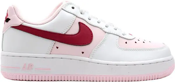 Nike Air Force 1 Low Sneakers - White/cardinal Red Pink Ice