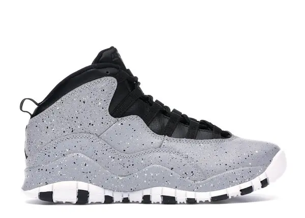 JORDAN 10 Retro Sneakers - Light Smoke Grey/black/university Red