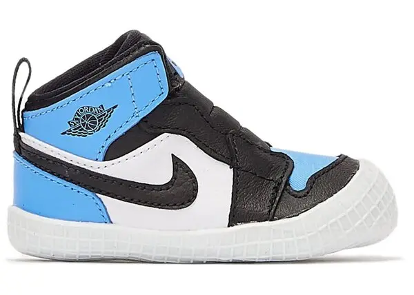 JORDAN 1 Crib Bootie - University Blue/black/white