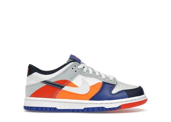 Nike Dunk Low Se Upside Down - White/light Silver/midnight Navy Blue