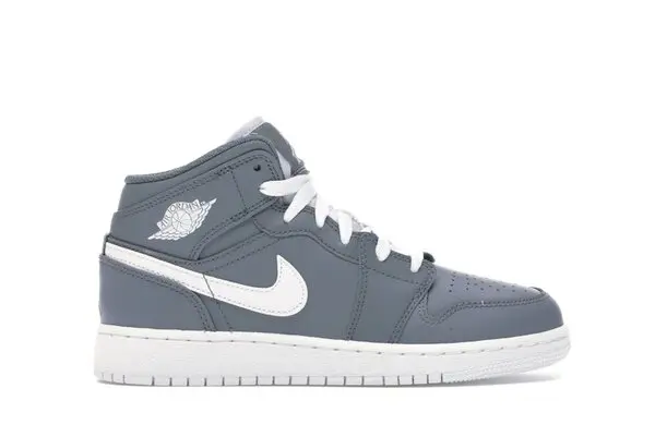 JORDAN 1 Mid Sneakers - Cool Grey/white