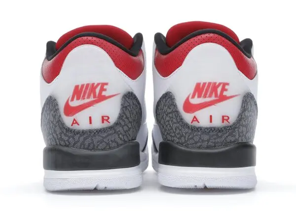 JORDAN 3 Retro Se Fire Red Denim Gs - White/fire Red/black