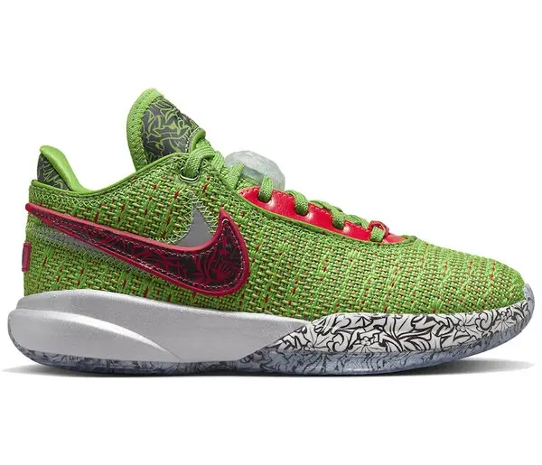 Nike Lebron 20 Stocking Stuffer Sneakers - Green Apple/reflect Silver/university Red