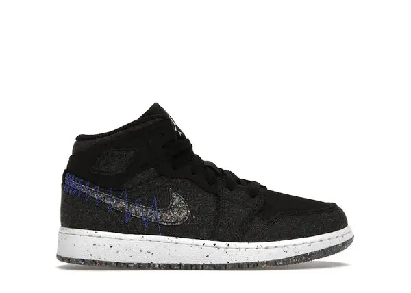 JORDAN 1 Mid Se Crater Sneakers - Black