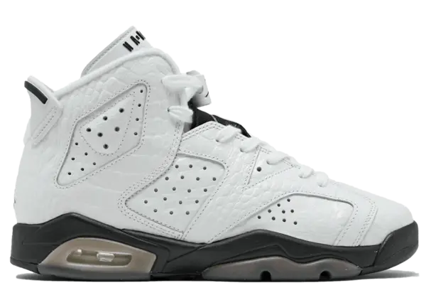 JORDAN 6 Retro Alligator Sneakers - Neutral Grey/black/white