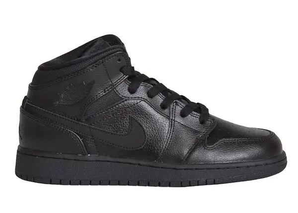 JORDAN 1 Mid Triple Sneakers - Black