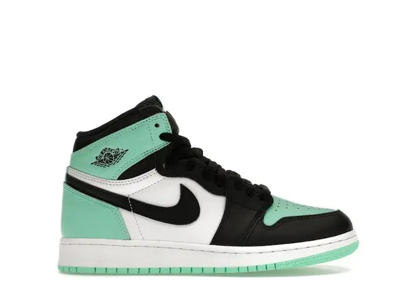 JORDAN 1 Retro High Og - White/black/green Glow