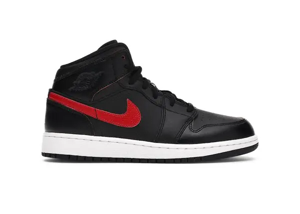 JORDAN 1 Retro Mid Sneakers - Black/gym Red