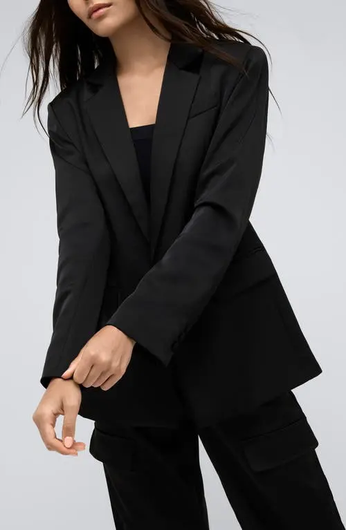 KENNETH COLE Satin Blazer - Black