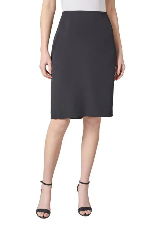 KASPER Stretch Crepe Pencil Skirt - Black