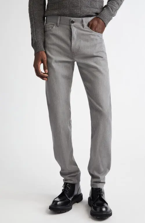 Isaia Five-pocket Slim Fit Chinos