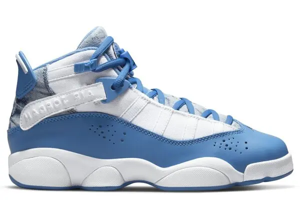 JORDAN 6 Rings Bleached Denim Sneakers - Dutch Blue/white
