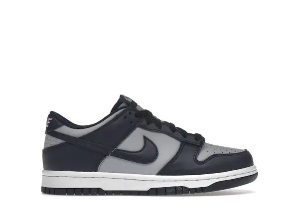 Nike Dunk Low Georgetown Sneakers - Wolf Grey/dark Obsidian/total Orange
