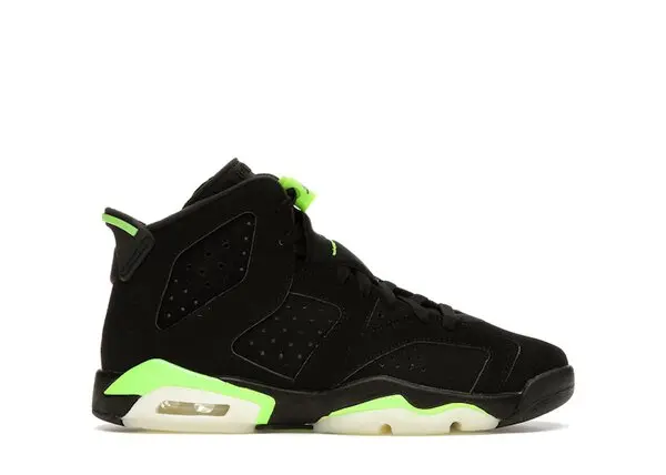 JORDAN 6 Retro Electric Green Gs Sneakers - Black/electric Green
