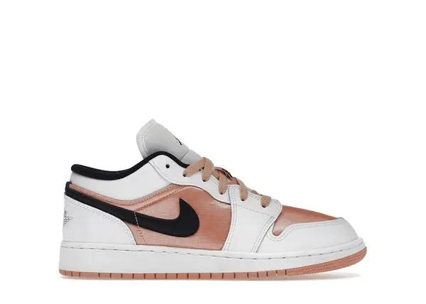 JORDAN 1 Low - Light Madder Root/black/white