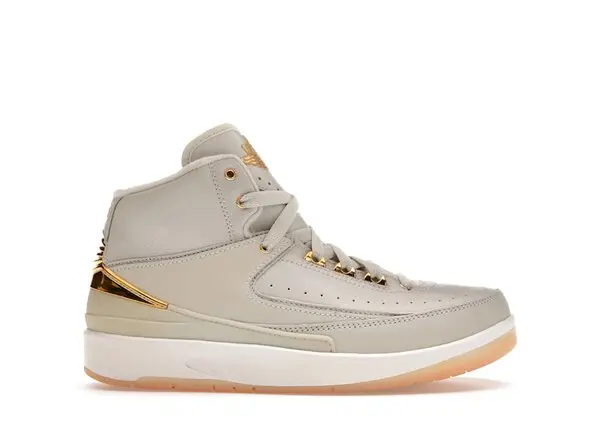 JORDAN 2 Retro Quai 54 - Light Bone/white/metallic Gold