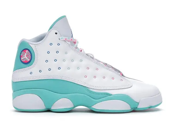 JORDAN 13 Retro Sneakers - White/soar/green