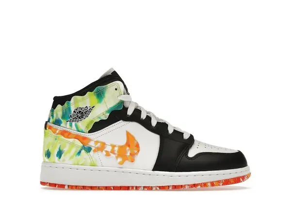 JORDAN 1 Mid Se Slim Vortex Sneakers - Black/team Orange/kumquat