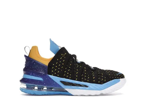 Nike Lebron 18 Minneapolis Lakers Sneakers - Black/university Gold/coast