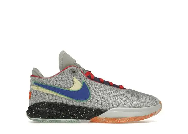 Nike Lebron 20 Lifer Sneakers - Light Silver/hyper Royal/lemon Chiffon