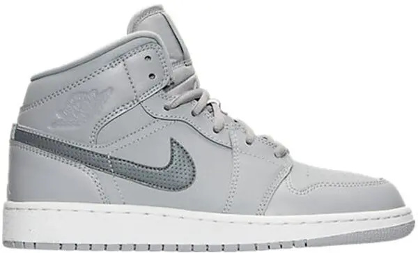 JORDAN 1 Retro Mid Sneakers - Wolf Grey/cool Grey/white