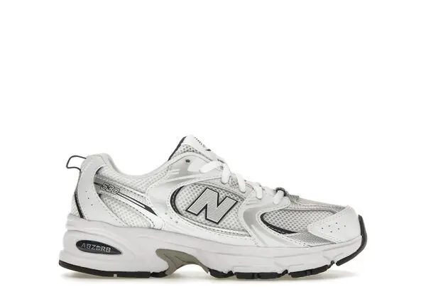 NEW BALANCE 530 Sneakers - White/natural Indigo/silver Metallic
