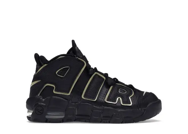 Nike Air More Uptempo Sneakers - Black/metallic Gold
