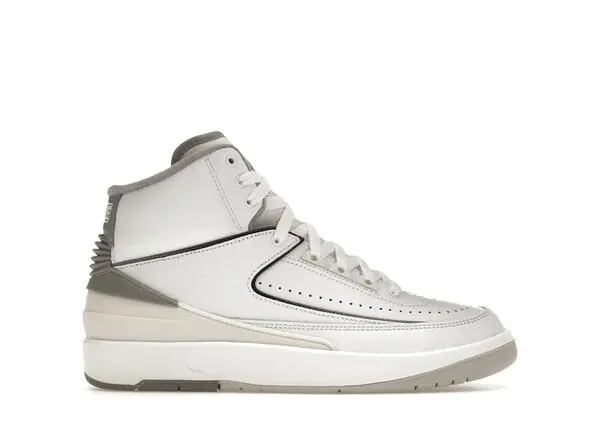 JORDAN 2 Retro Sneakers - White/cement Grey/sail