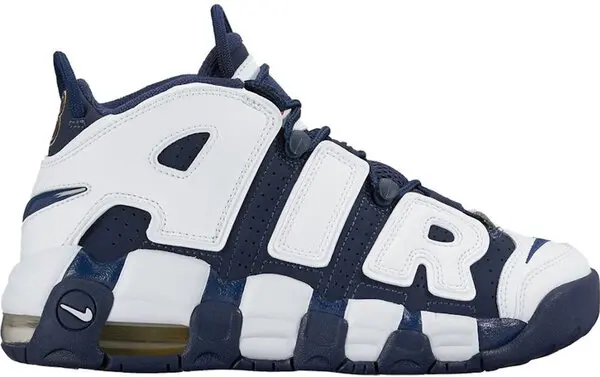 Nike Air More Uptempo Olympic - White/midnight Navy Blue/metallic Gold