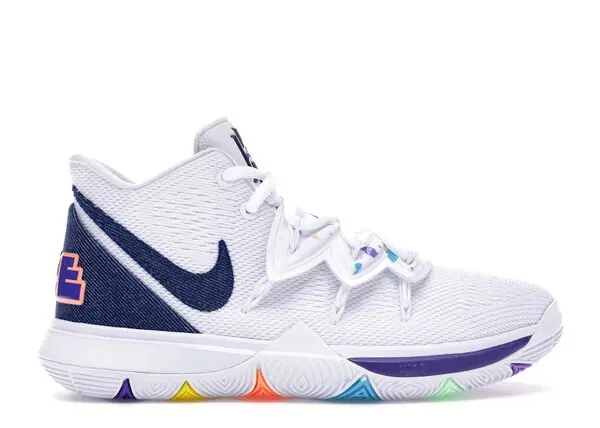 Nike Kyrie 5 Denim - White/deep Royal Blue/glacier Blue