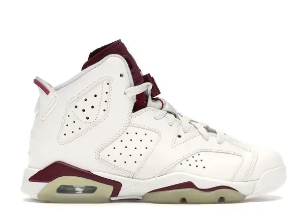 JORDAN 6 Retro Maroon 2015 Gs - Off White/new Maroon